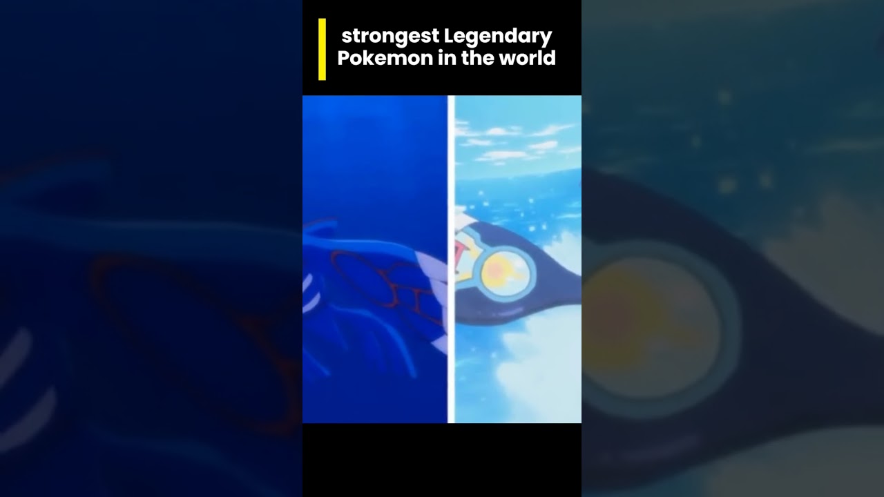 Best legendary pokemons😍 - Water Type legendary | Kyogre🔥 - Pokémon Charts