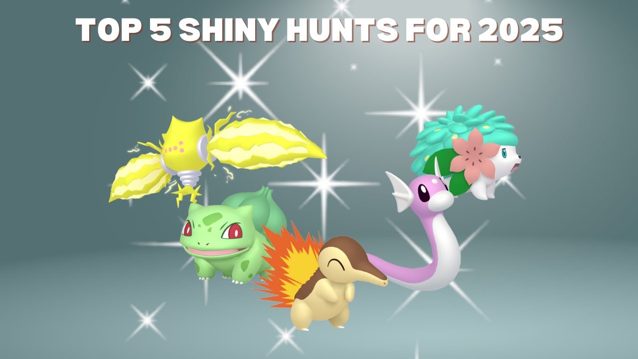 Top 5 Shiny Pokémon Hunts to Complete in 2025! Pokémon Shiny Hunting ...
