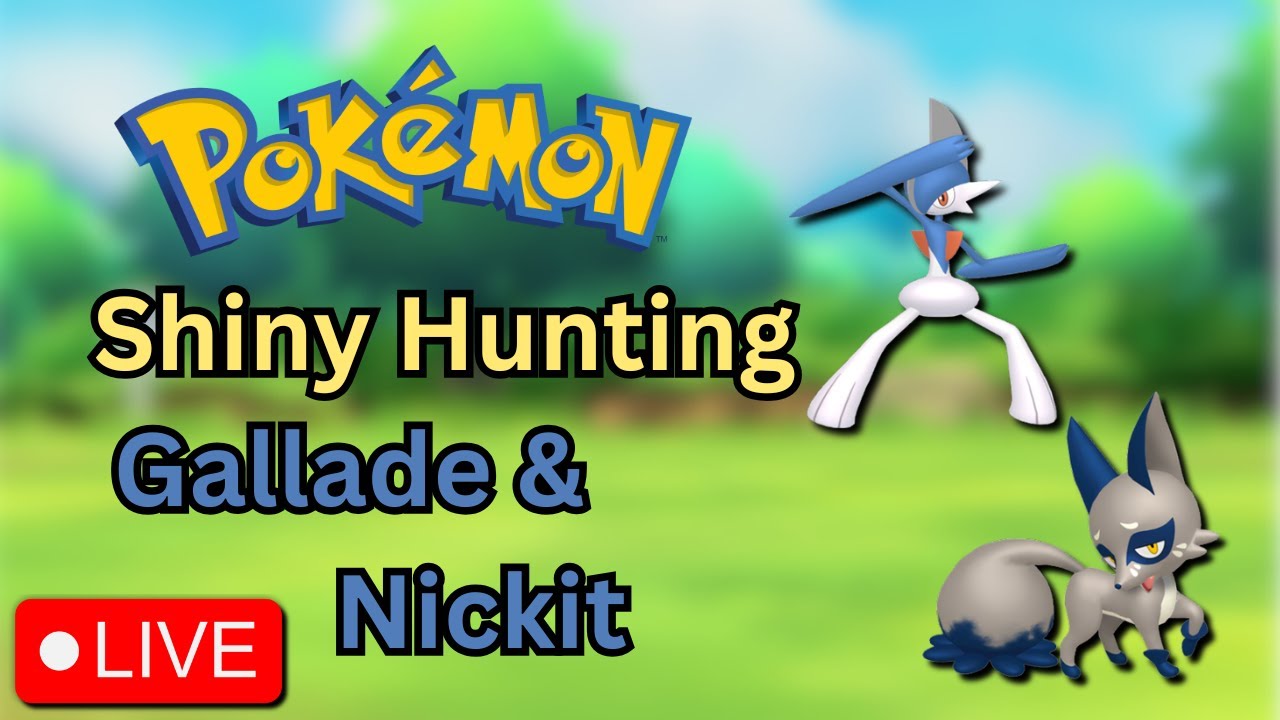 🔴 LIVE - Shiny hunting Gallade & Nickit - legends arceus and sword ...